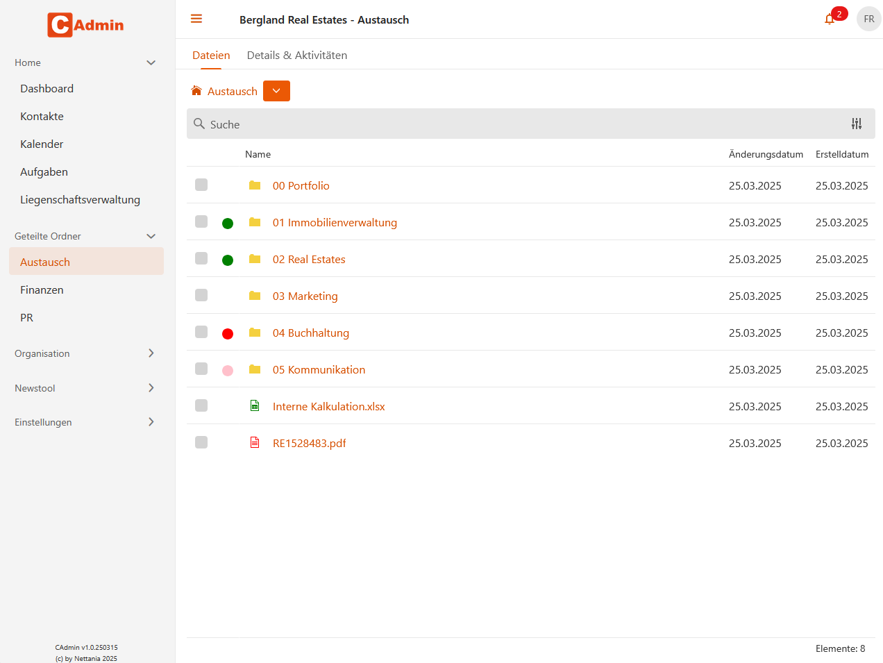 Dokumentenverwaltung - CAdmin - CRM & DMS Lösung